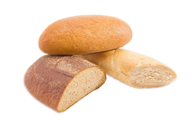 Different Types of Bread on a Light Background Stock Photo - Image of ...