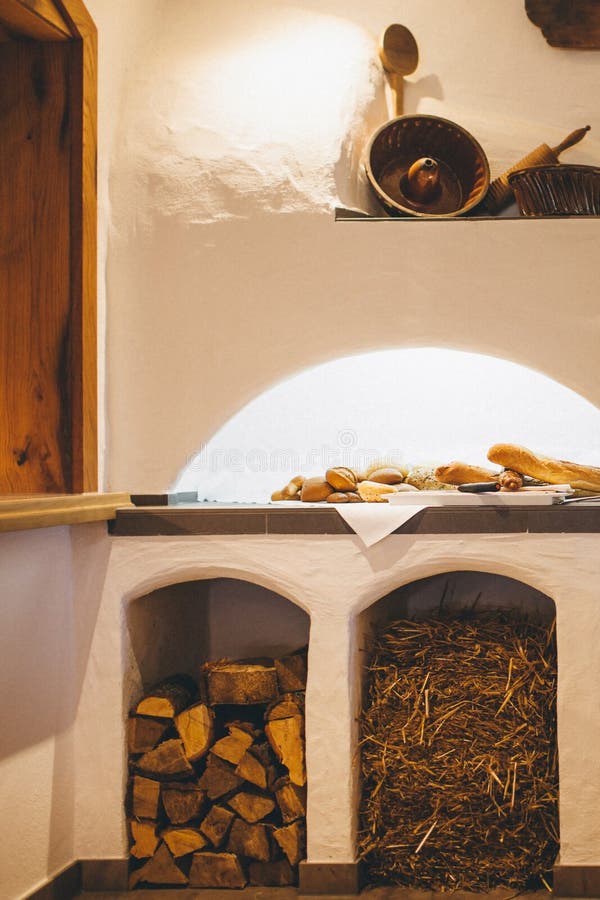 Different Types of Bread on the Table in the Kitchen Stock Image ...