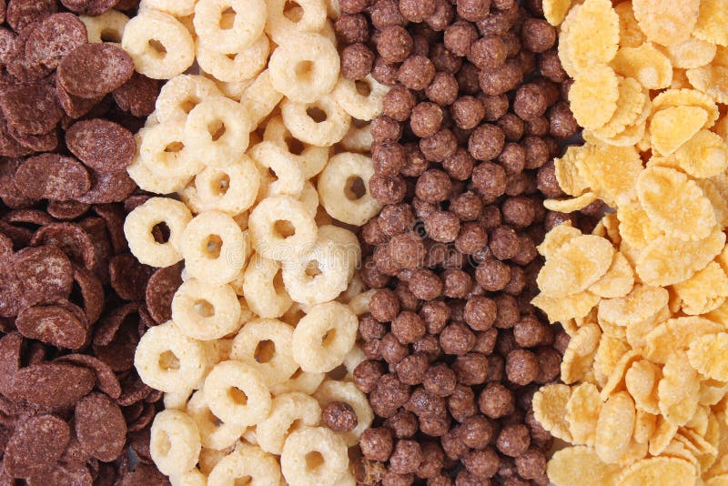 Different Types of Breakfast Cereals. Stock Image - Image of family ...