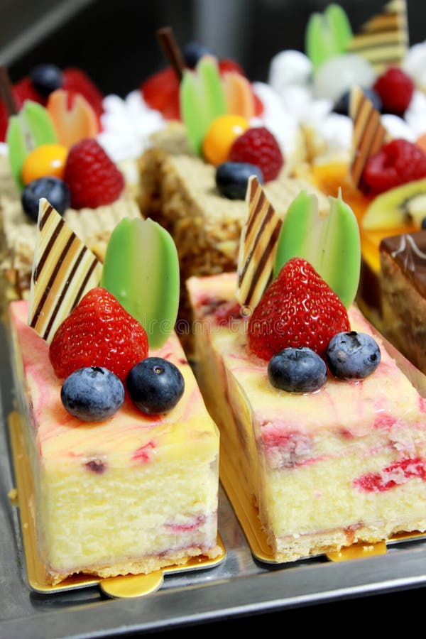 Different types of cakes stock image. Image of cooking - 28428197