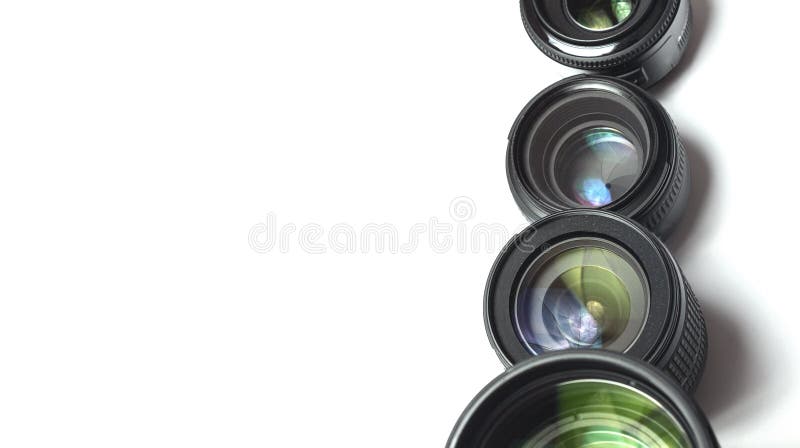 Lens on white background stock image. Image of focus - 23281883