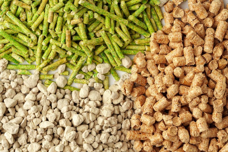 Different Types of Cat Litter Close Up Stock Image - Image of litter ...