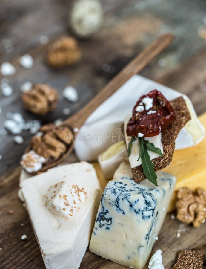 Different Types of Cheese Composition Stock Photo - Image of gourmet ...