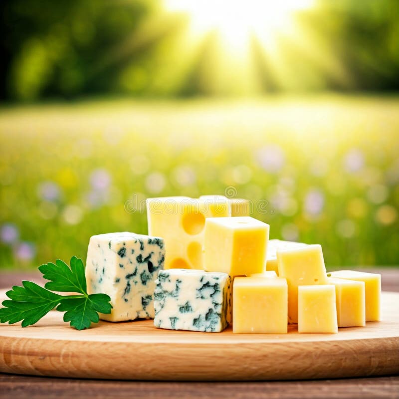 Different Types of Cheese on a Wooden Board, Cheese Board, Honey, Blue ...