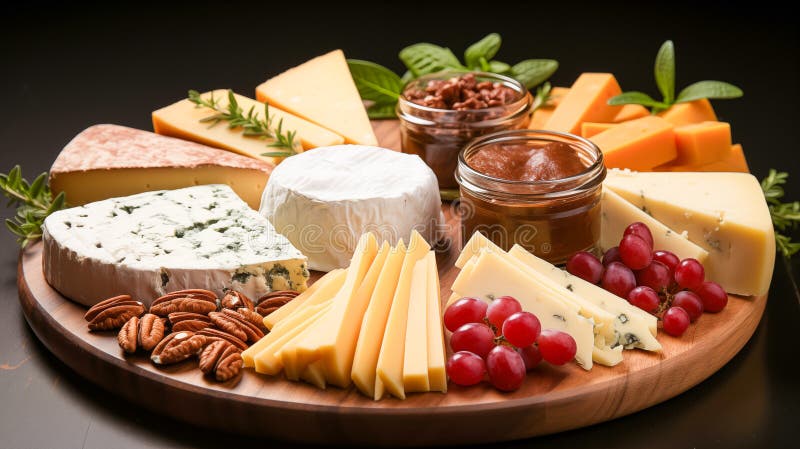 Different Types of the Cheeses Stock Illustration - Illustration of ...