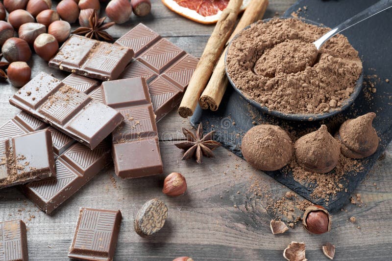 339 Different Types Chocolate Cocoa Powder Stock Photos - Free ...