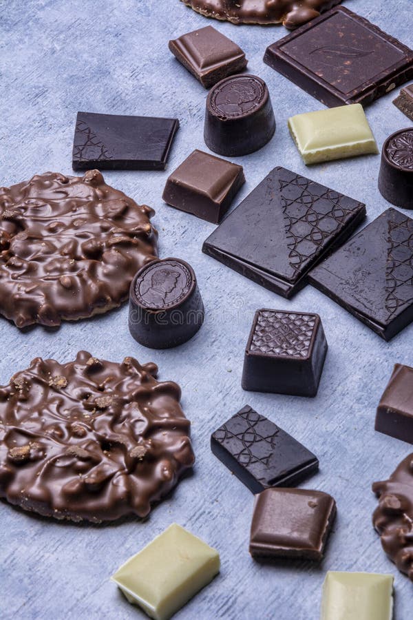 Different Types of Chocolate Spread on the Table Stock Image - Image of ...