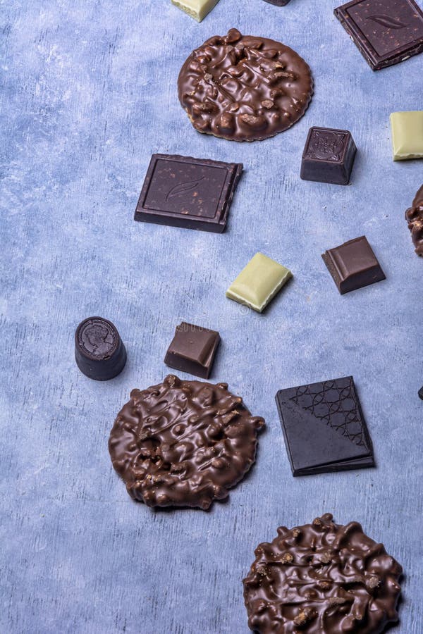 Different Types of Chocolate Spread on the Table Stock Photo - Image of ...