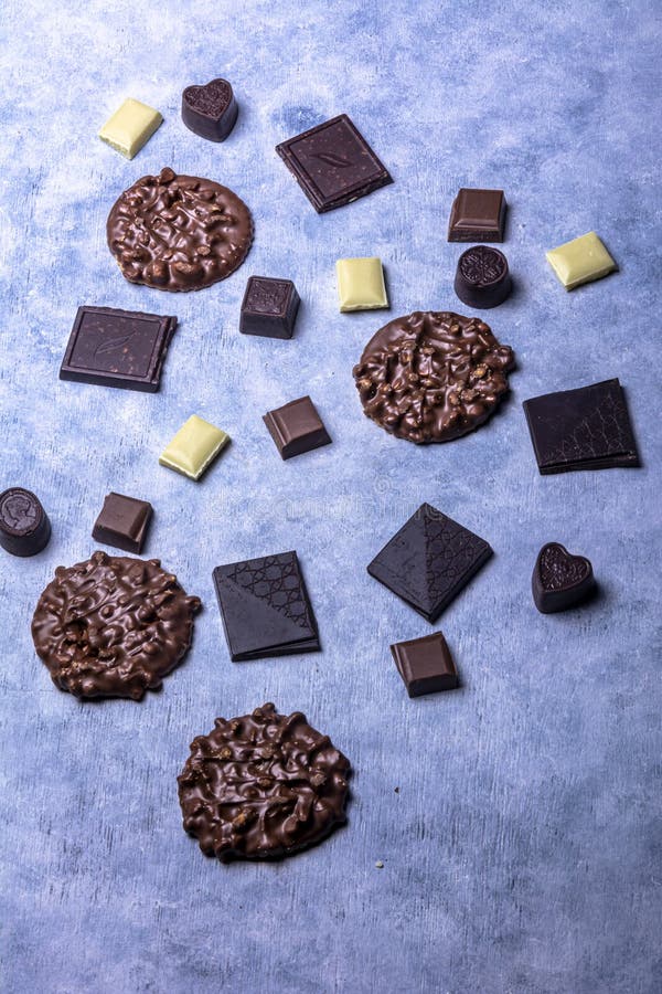 Different Types of Chocolate Spread on the Table Stock Image - Image of ...