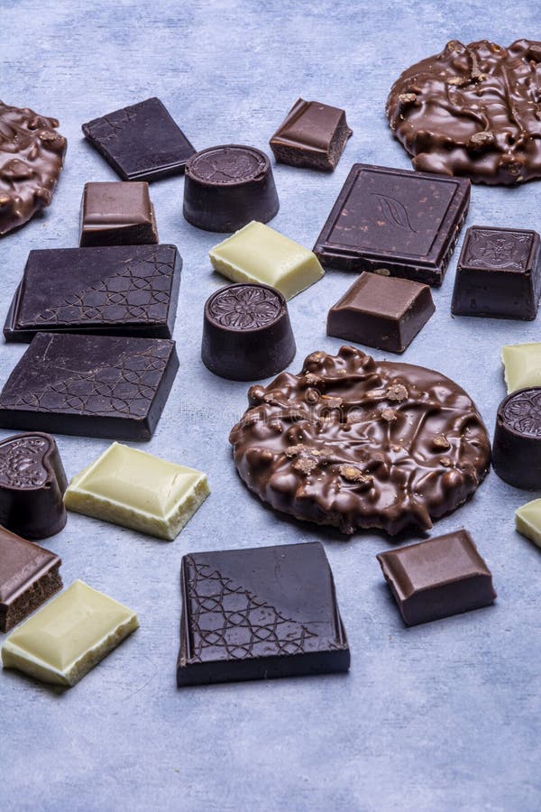 Different Types of Chocolate Spread on the Table Stock Photo - Image of ...