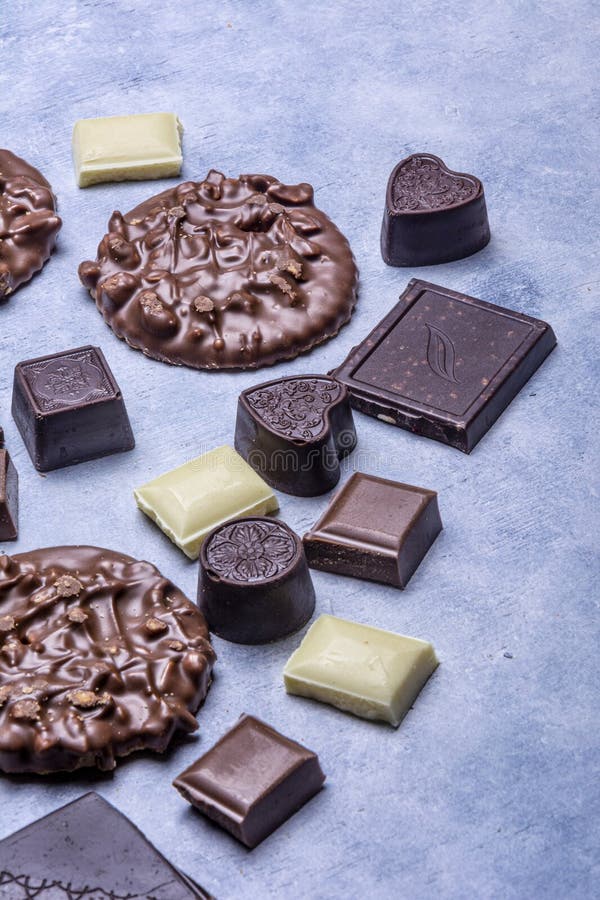 Different Types of Chocolate Spread on the Table Stock Image - Image of ...