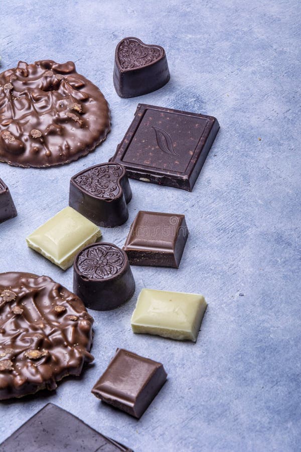 Different Types of Chocolate Spread on the Table Stock Photo - Image of ...