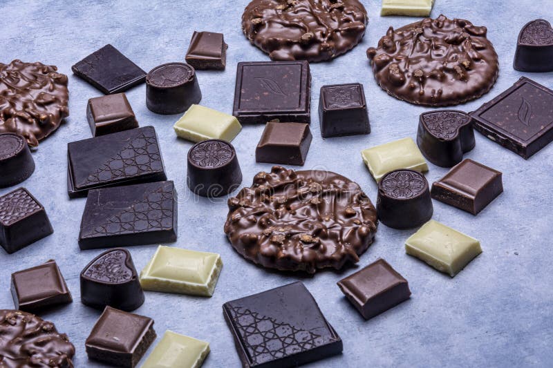 Different Types of Chocolate Spread on the Table Stock Image - Image of ...