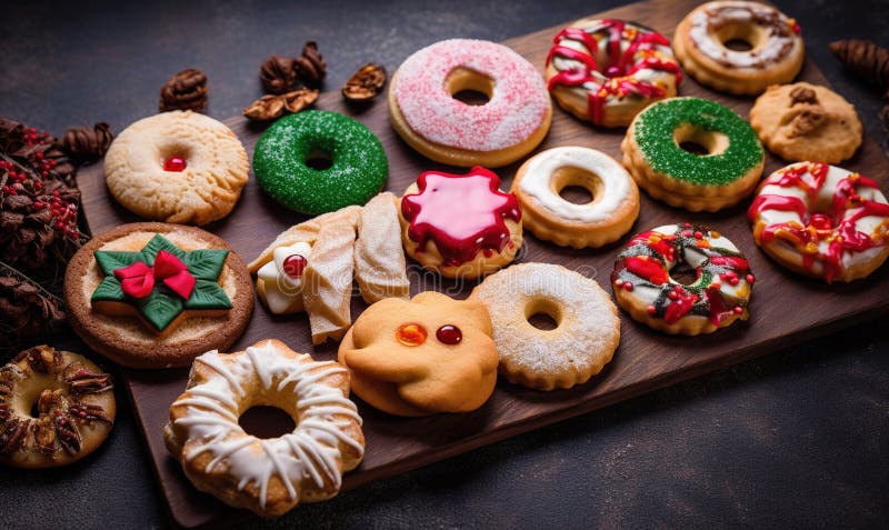 Different Types of Christmas Cookies To Please Any Sweet Tooth Stock ...