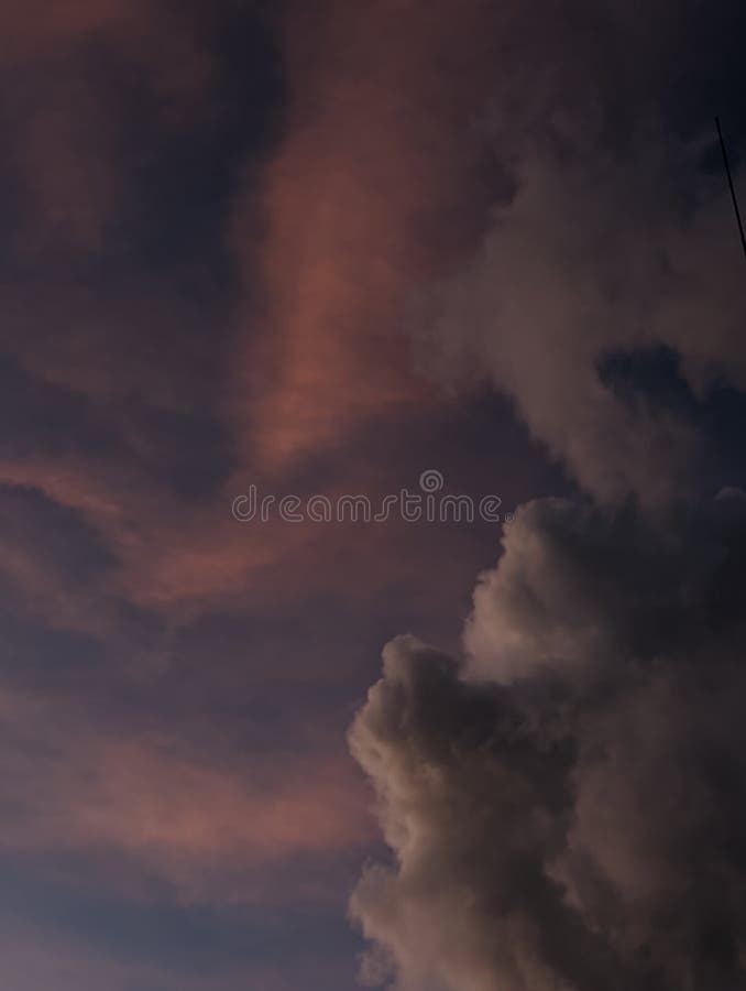 The Different Types of Clouds Stock Photo - Image of sunlight, sunset ...