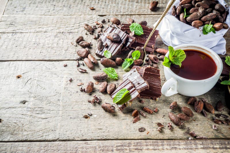 Different types of cocoa stock image. Image of food - 167798355