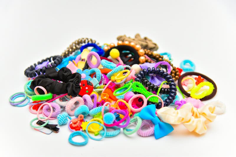 Different Types and Color of Elastic Bands, Pins, Clips and Ties for ...