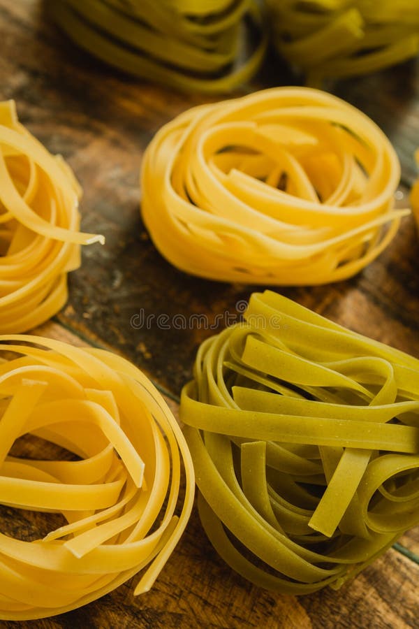 Different Types of Colored Pasta Stock Image - Image of nest, spices ...