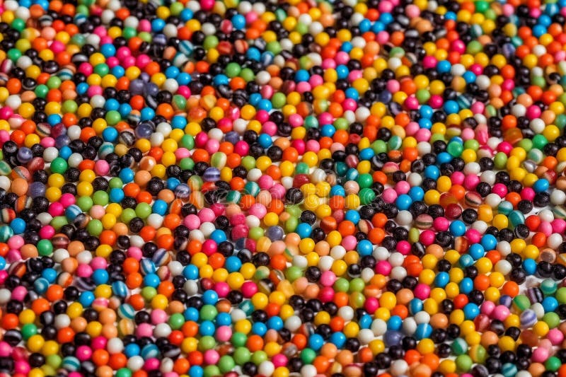 Different Types of Colorful Candy Sweets. Conceptual Illustration ...