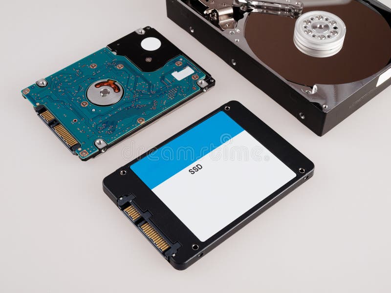 Different Types of Computer Drives, Hard Disk Drives and SSD Drives of ...
