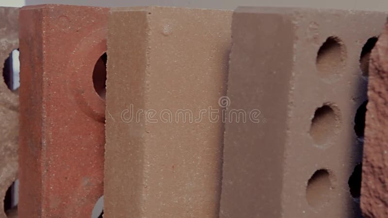 Different Types of Construction Bricks Stock Video - Video of isolated ...