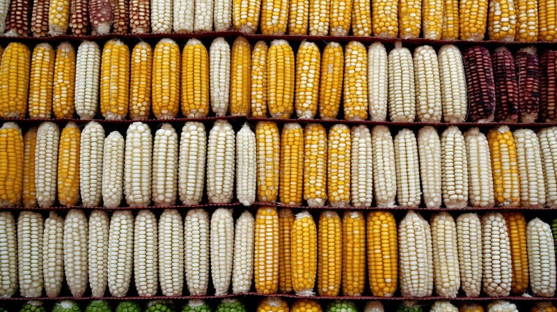 Different Types of Corn for Sale in Market Generative AI Stock ...