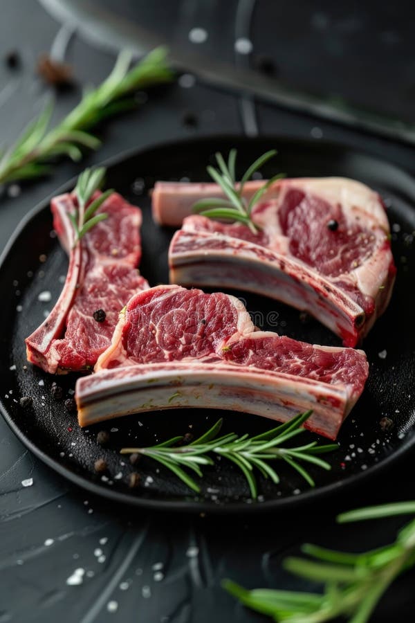 Different Types of Cuts of Beef, Lamb and Chicken Stock Illustration ...