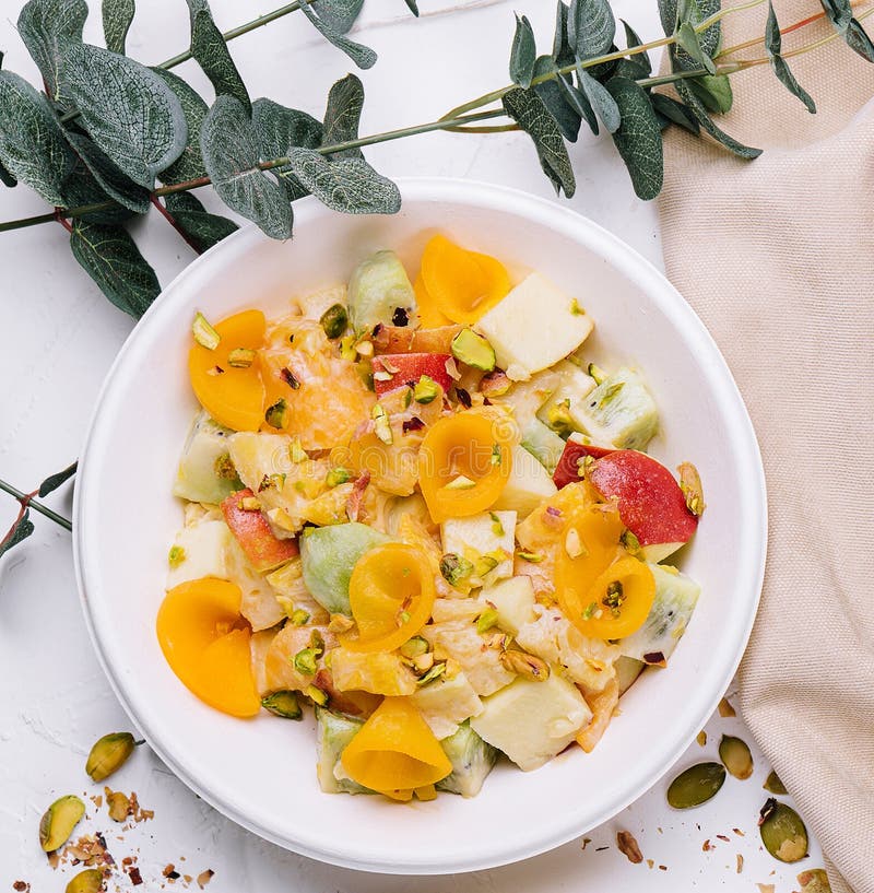 Different Types of Delicious Food on Top View Stock Photo - Image of ...