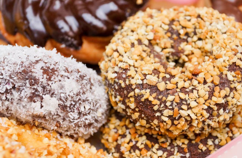 Different Types of Doughnuts Stock Photo - Image of paper, food: 103097964