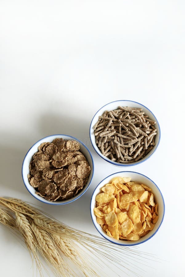 Different Types of Dry Breakfast Cereals. Stock Image - Image of ...