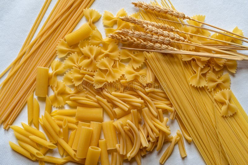Different Types of Dry Pasta Stock Image - Image of drink, ingredient ...