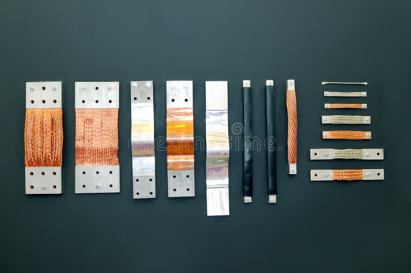 Different Types of Electrical Copper Bus Stock Image - Image of ...