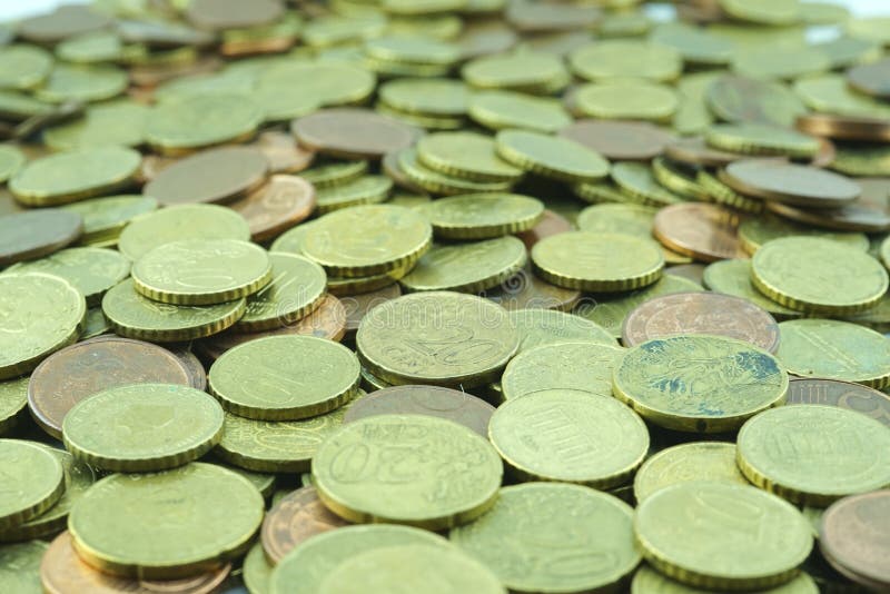 Lot of Different Euro Coins Stock Photo - Image of city, spello: 183776034