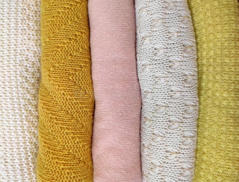 Different Types of Fabrics. Stock Image - Image of heap, clothing ...