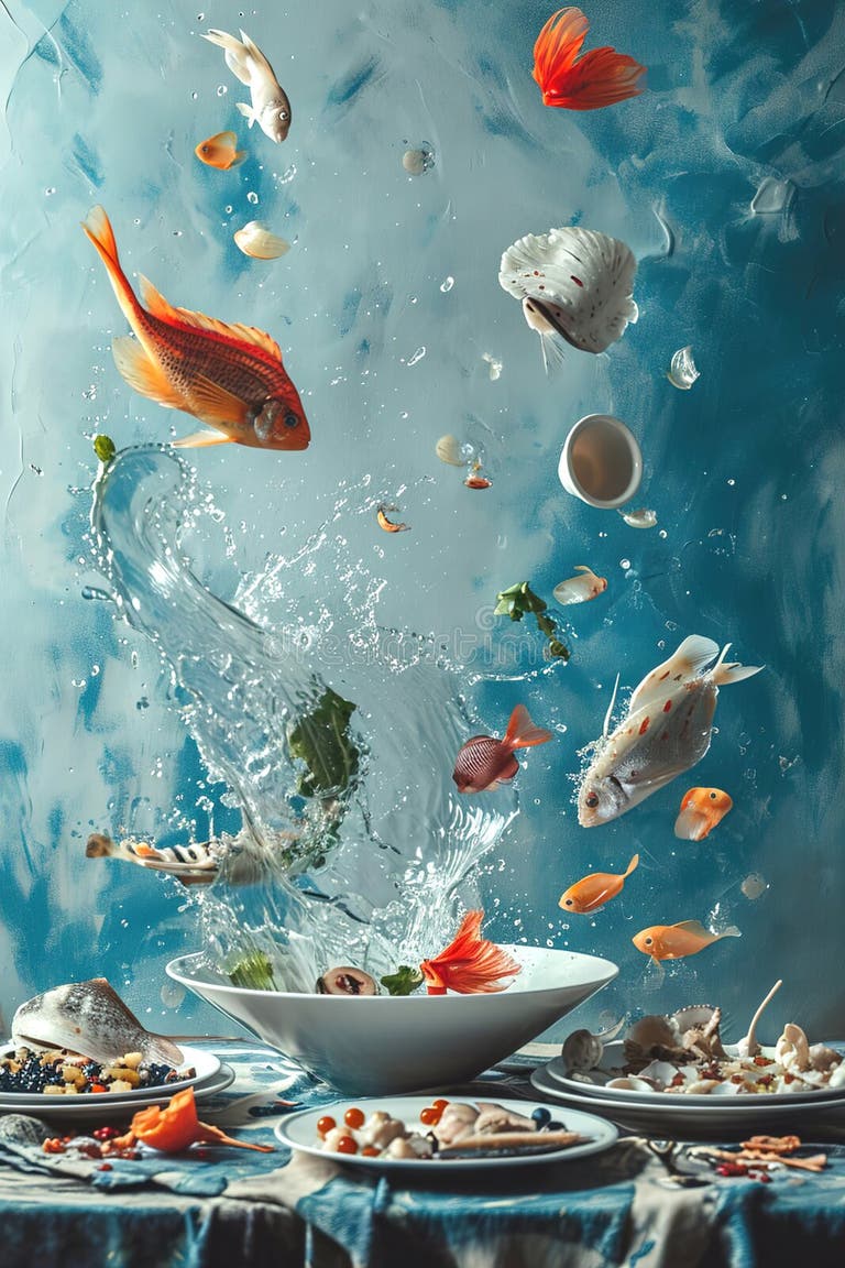Tossed Seafood Stock Illustrations – 614 Tossed Seafood Stock ...