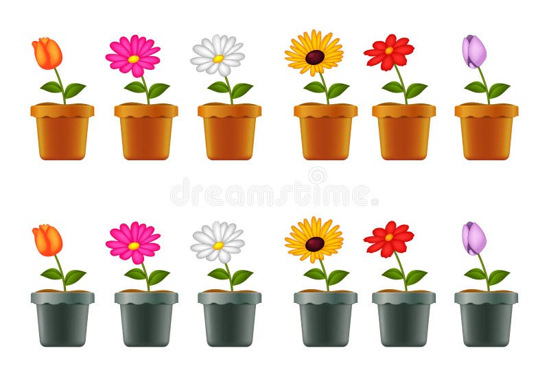 Flowers in vase stock vector. Illustration of greeting - 23227602