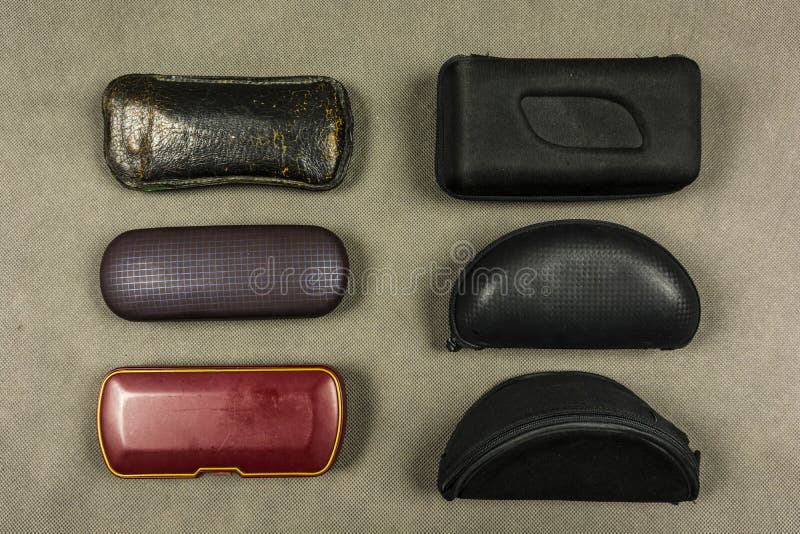 Different Types of Glasses Cases. Stock Image - Image of design ...