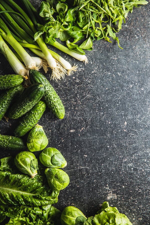 Different Types of Green Vegetables Stock Image - Image of eating ...