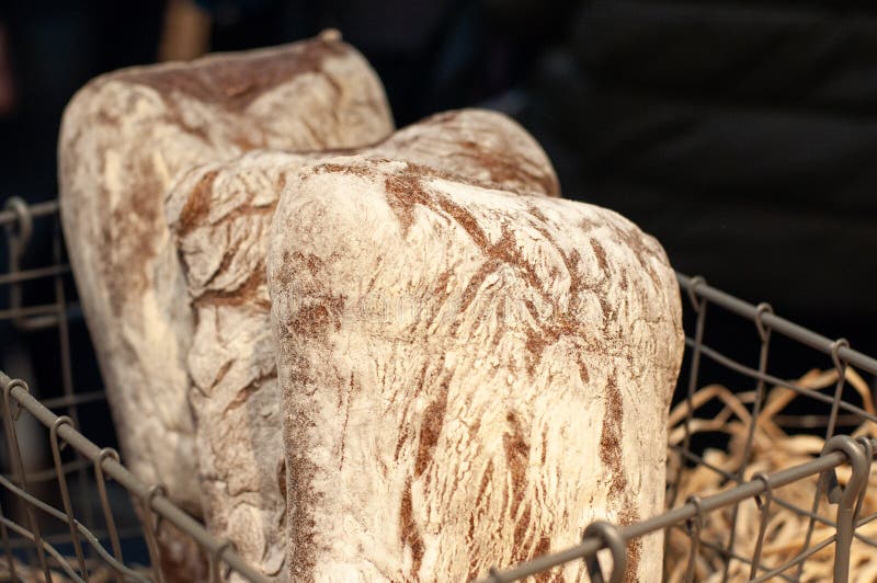 Different Types of Handmade Bread. Different Forms of Bread Stock Photo ...