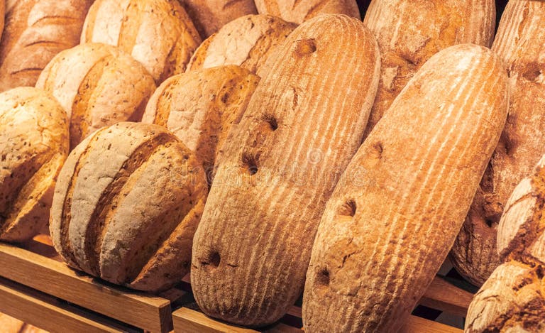 Different Types of Handmade Bread. Stock Image - Image of brown, crust ...