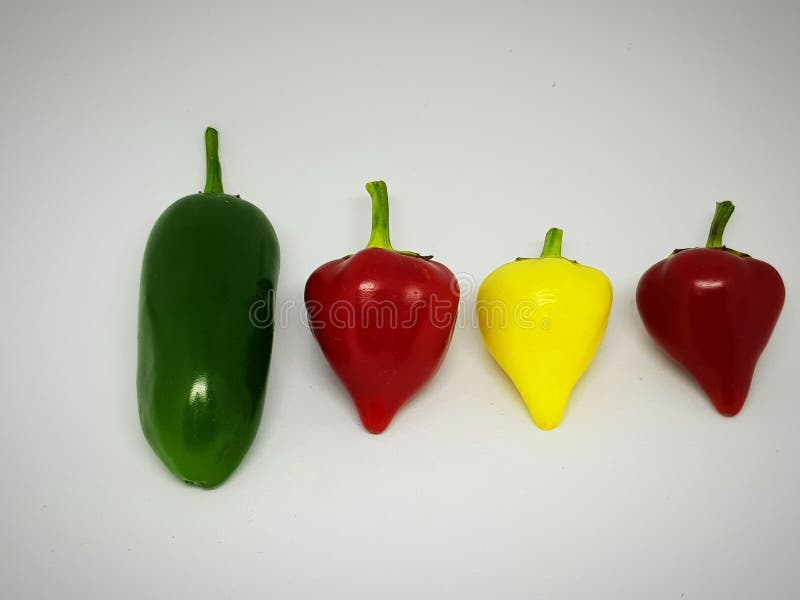Different Types of Hot Pepper Stock Image - Image of gourmet, chili ...