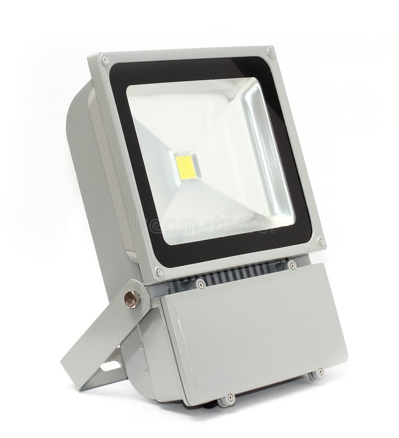 LED Lamps, Strip And Spotlight On White Background Stock Photo - Image ...