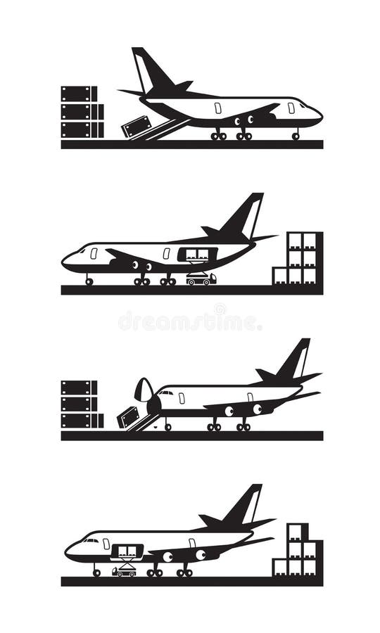 Flight Loading Cargo Stock Illustrations – 661 Flight Loading Cargo ...