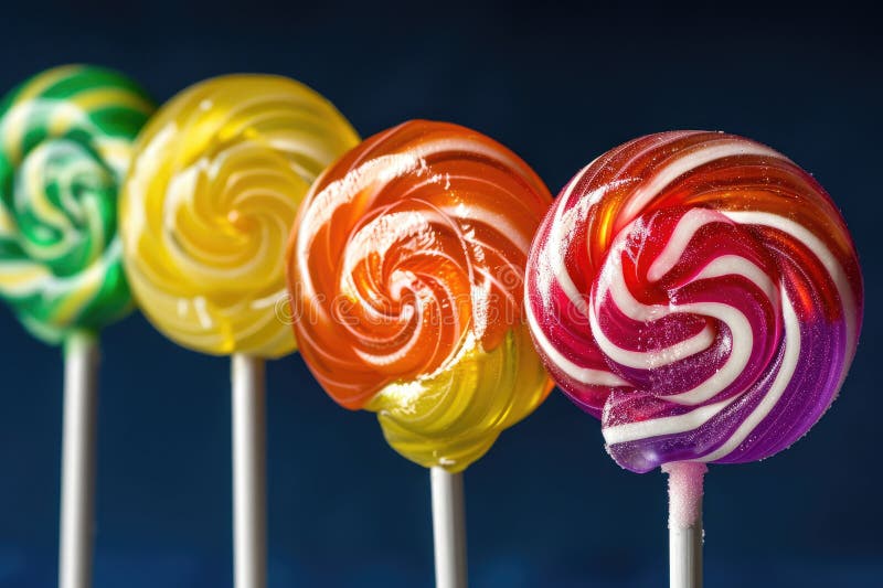 Different Types of Lollipops Stock Illustration - Illustration of line ...