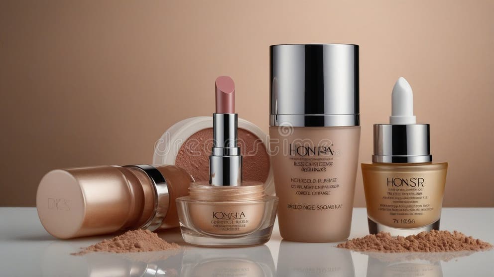 Make up accessories stock illustration. Illustration of collection ...