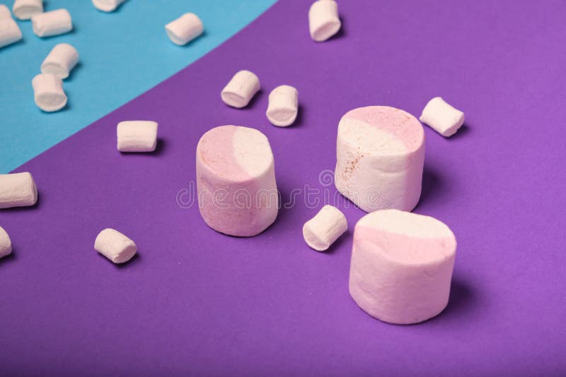 Different Types of Marshmallows Stock Photo - Image of geometric, soft ...