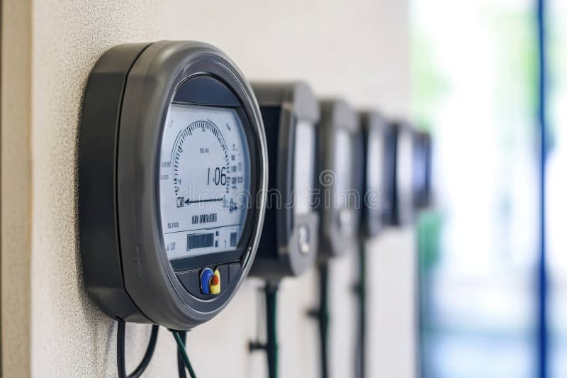 Different Types of Measurement Gauges Displayed on a Wall in a Modern ...