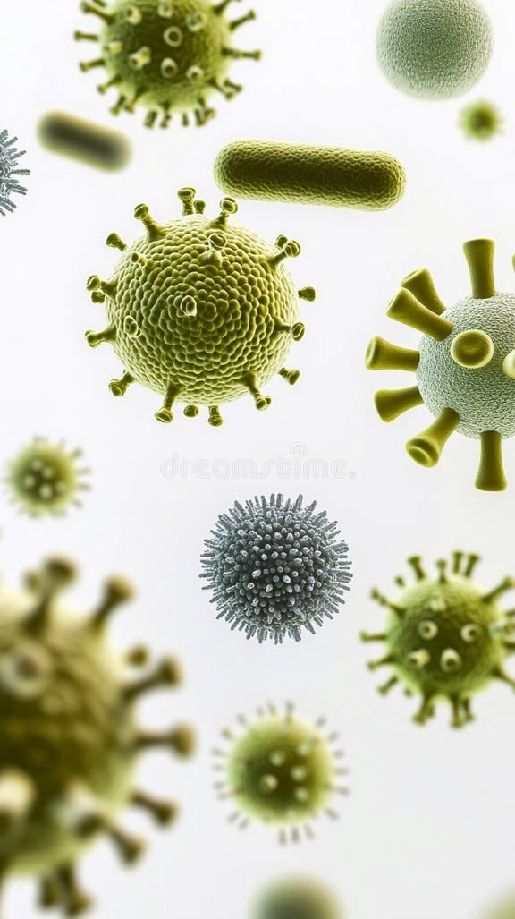 Microscope View of Various Microorganisms Showcasing Their Diverse ...