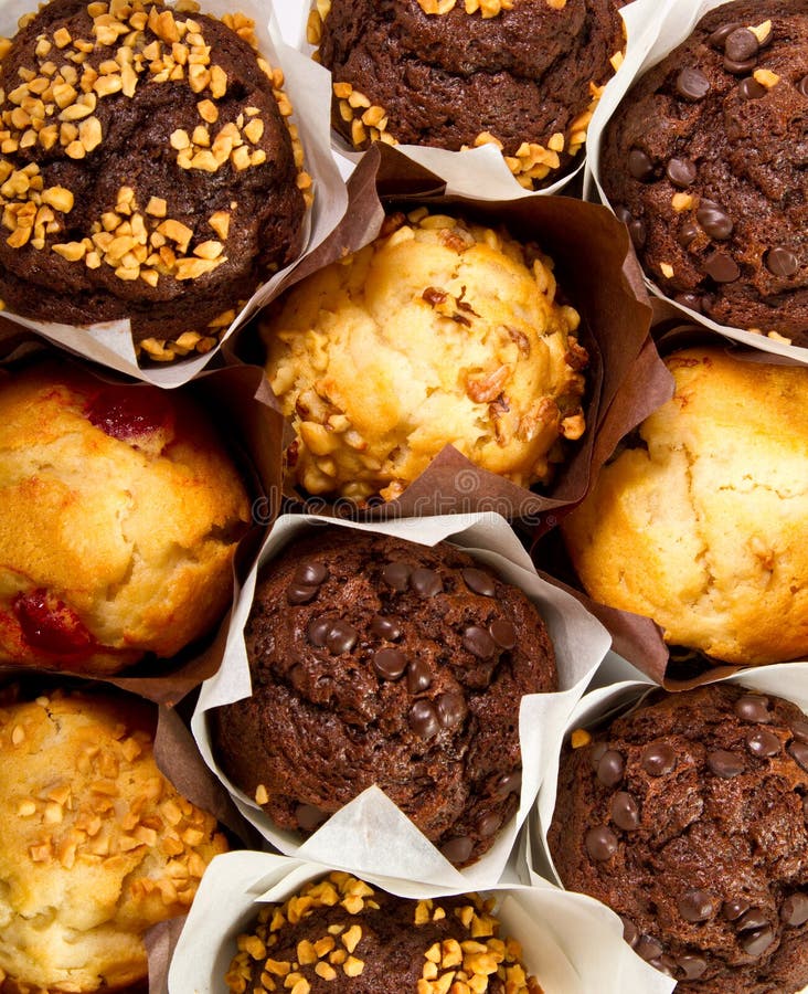 Muffins stock image. Image of meal, paper, nuts, muffin - 104127355
