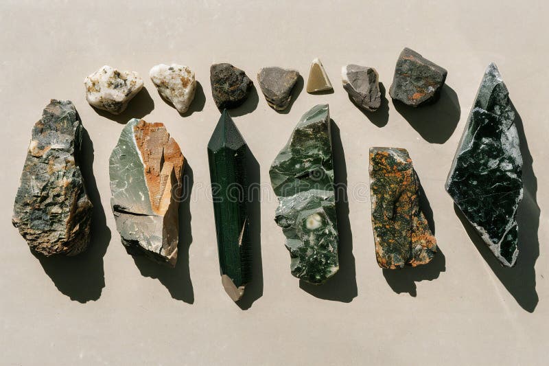 Different Types of Natural Mineral Rock Specimen from Geological ...